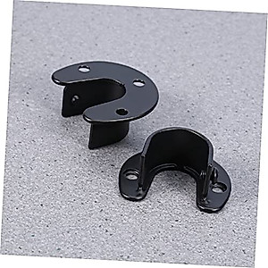 Zerodeko 16 Pcs Shower Rod Holder Shower Curtain Holders Curtain Rods Holders Closet Rod Holder Shower Rod Holders Rod End Supports Closet Rod End Supports Cloth Rod Holder Rod Socket Base