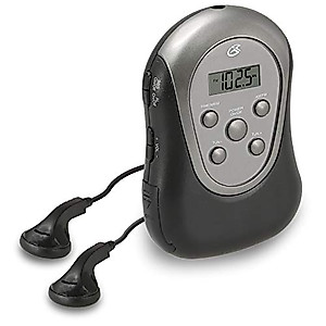 GPX R300S Am/FM Armband Radio with Earbuds,Black