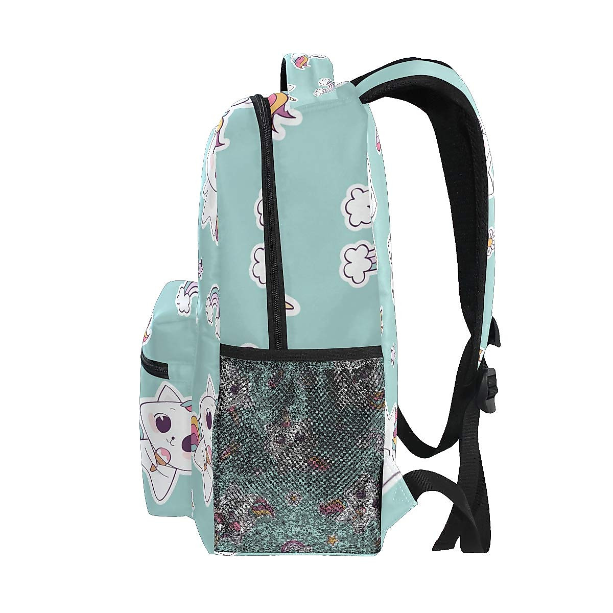 Cute Unicorn Cat Caticorn Backpack Girl Backpacks for School Elementary Cute Bookbags for Girls 3rd 4th 5th Grade