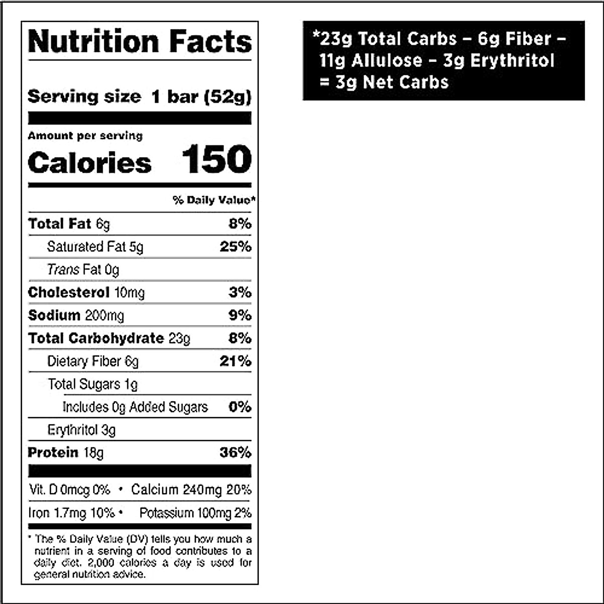 Quest Nutrition Crispy Cookies & Cream Hero Protein Bar, 18g Protein, 1g Sugar, 3g Net Carb, Gluten Free, Keto Friendly, 12 Count