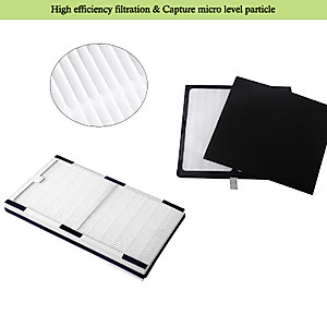 Hedday Replace C + D Hepa Filters Compatible with Idylis air Purifier IAP-10-280,with Carbon Filters