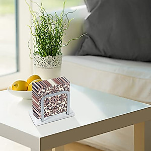 Winmien Napkin Holder, Paper Towel Dispenser with Marble Base for Kitchen Countertops.（Chrome）