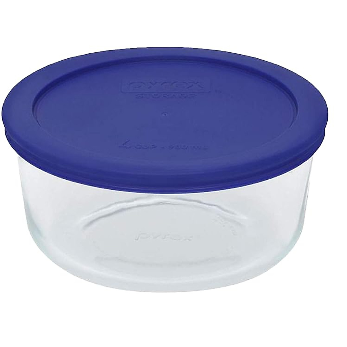 Utensilux Bundle Pyrex 8 Peice Round Bundle 4 Glass Storage Containers With Lids, 7-cup, 4-cup, 2-cup, & 1-cup Meal Prep Containers With Lid, Bpa-free Lid, Dishwasher
