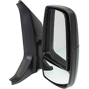 Kool-Vue Mirror Compatible with Ford Transit Van 2015-2017 Passenger Side Manual Manual Folding Non-Heated Medium/High Roof Textured Black