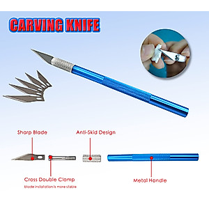 HOPLEX Model Tools Kit 20 in 1 Adults Hobby Building Tools Set Basic Tools with Nippers Tweezers Needle Files Polishing Bars for Car Airplane Model Building Repairing and Fixing