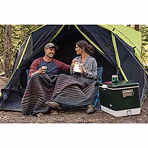 Coleman Carlsbad Dark Room Camping Tent with Screened Porch, 4/6 Person Tent Blocks 90% of Sunlight and Keeps Inside Cool, Weatherproof Tent with Easy Setup and Screened-In Porch