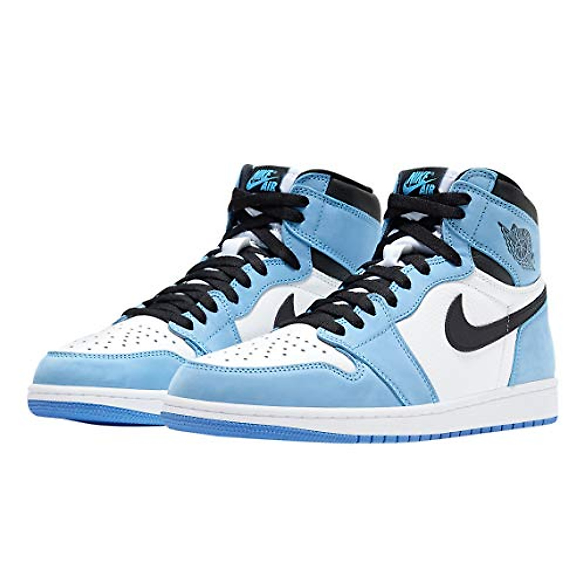 Nike Men's Air Jordan 1 Retro High OG Shoes, White/University Blue-black, 9.5