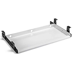 SKYZONAL Keyboard Tray Under Desk Heavy-Duty Metal Slide-Out Platform Drawer Tray (Gray)