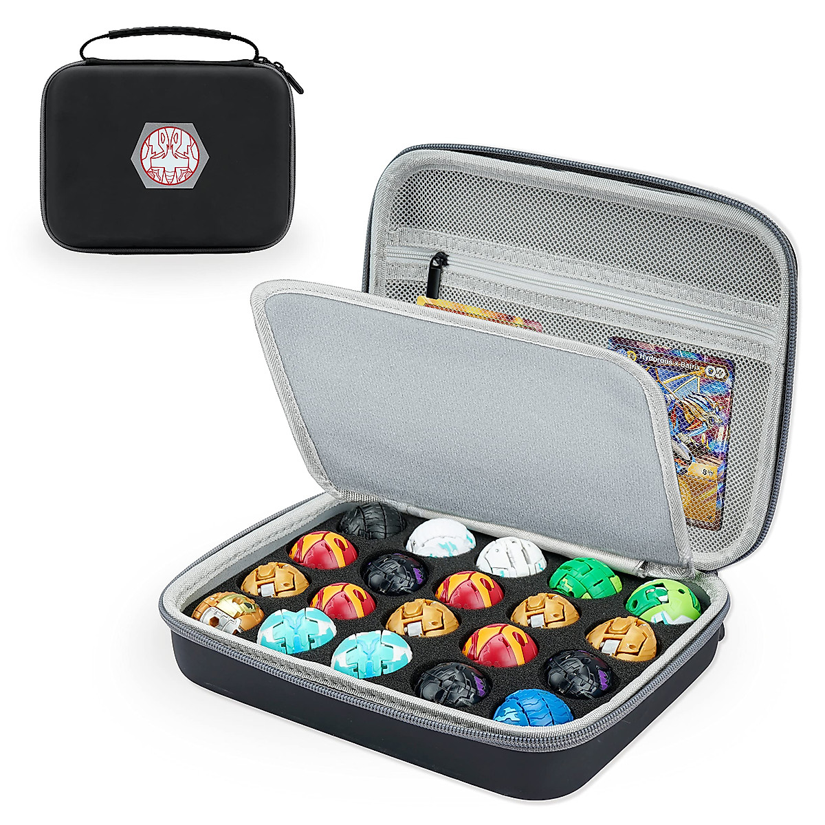 Toy Organizer Storage Case Compatible with Bakugan Figures