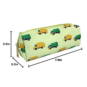 Pencil Case Garbage Day Truck Pouch Pen Case with Zipper for Office Organizer School Boys Girls