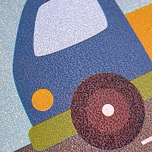 Yifely Traffic Car Wallpaper Border Self-Adhesive Wall Decor Sticker for Kids Room Nursery School Classroom