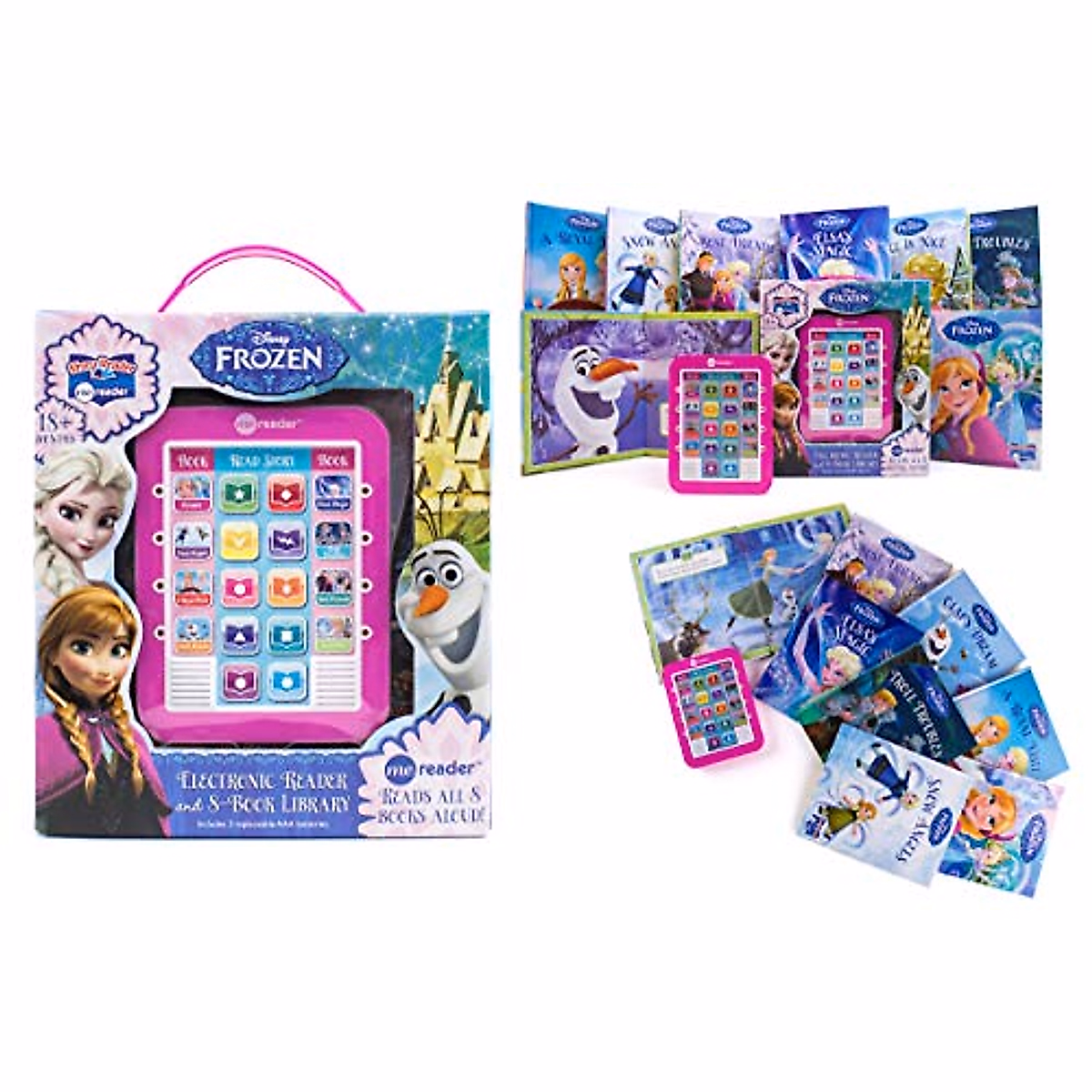 Disney Frozen Elsa, Anna, Olaf, and More! - Me Reader Electronic Reader and 8-Sound Book Library – Great Alternative to Toys for Christmas - PI Kids