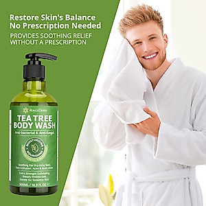 Antifungal Body Wash & Soap, Antibacterial Tinea Versicolor Body Wash, Tea Tree Back Acne, Folliculitis Body Wash, For Jock Itch, Athletes Foot, Body Odor, Ringworm