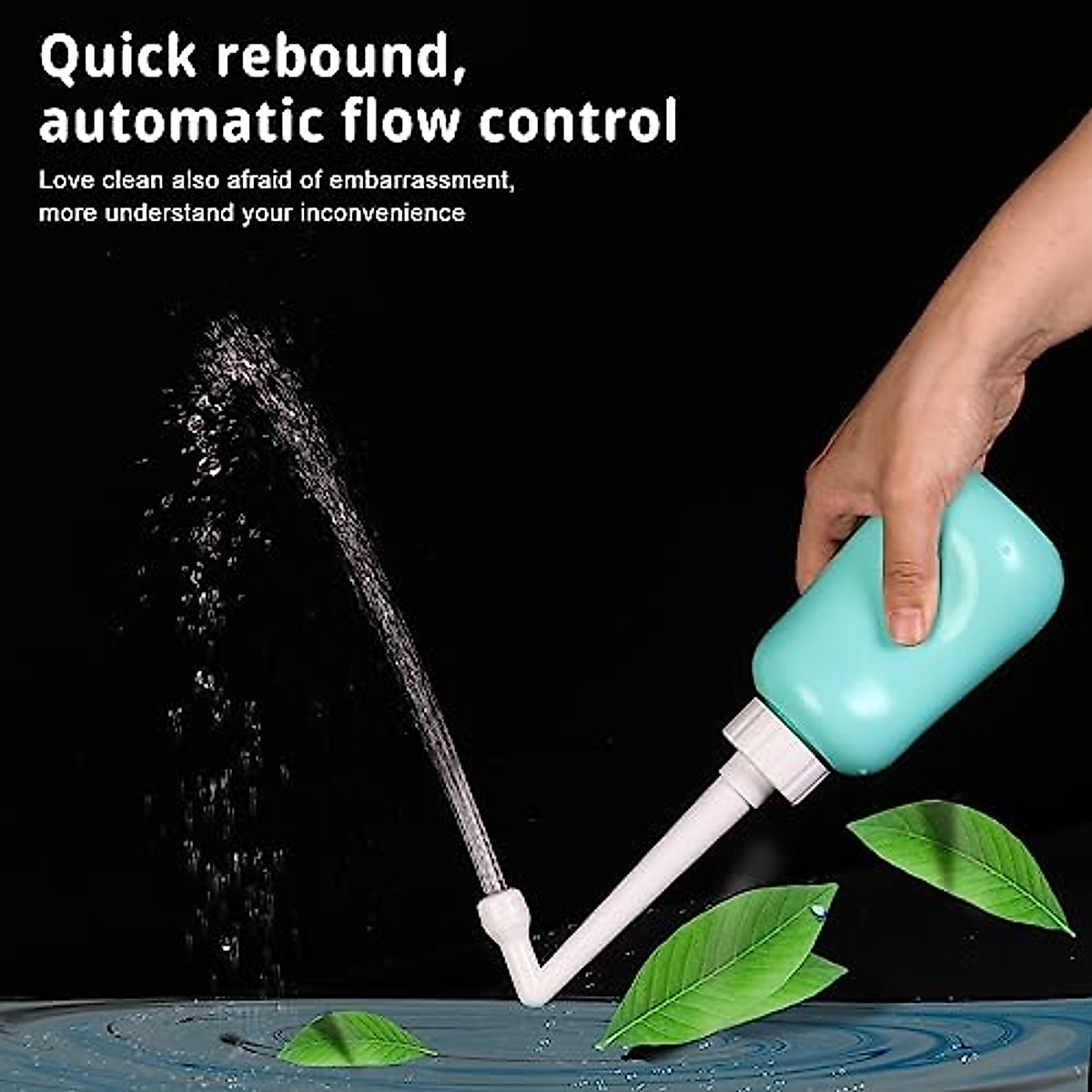 GOLDEN DEER 2 Pack Peri Bottle for Postpartum Care for Perineal Recovery 12.7 OZ Purple&Turquoise