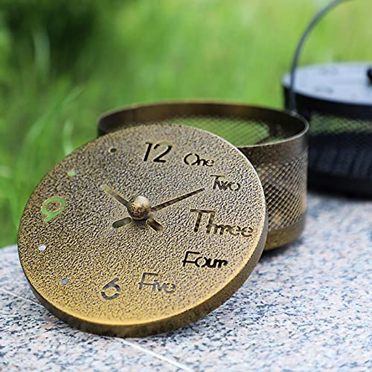 loensy Burner Exquisite Holder Box Long Decorative Ornaments Retro Holder Burner Box for Garden, Black