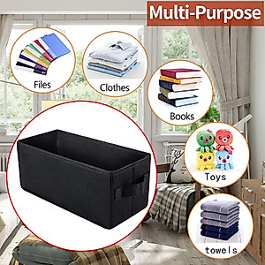 UENTIP CD Storage Boxes - Pack of 4 CD Case Storage - 13.2" x 5.9" x 5.3", Container holds 30 CDs in full jewel cases, 60 CDs in slim cases, and 165 discs in CD sleeves - Black (4pack-black)