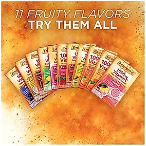 Emergen-C 1000mg Vitamin C Powder for Daily Immune Support Caffeine Free Vitamin C Supplements with Zinc and Manganese, B Vitamins and Electrolytes, Super Orange Flavor - 30 Count