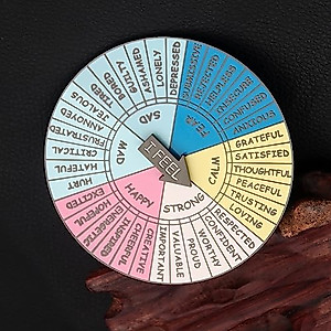 Funny Mood Enamel Pin - Cute Color Wheel Spins Pins - Aesthetic Gifts for Women Men