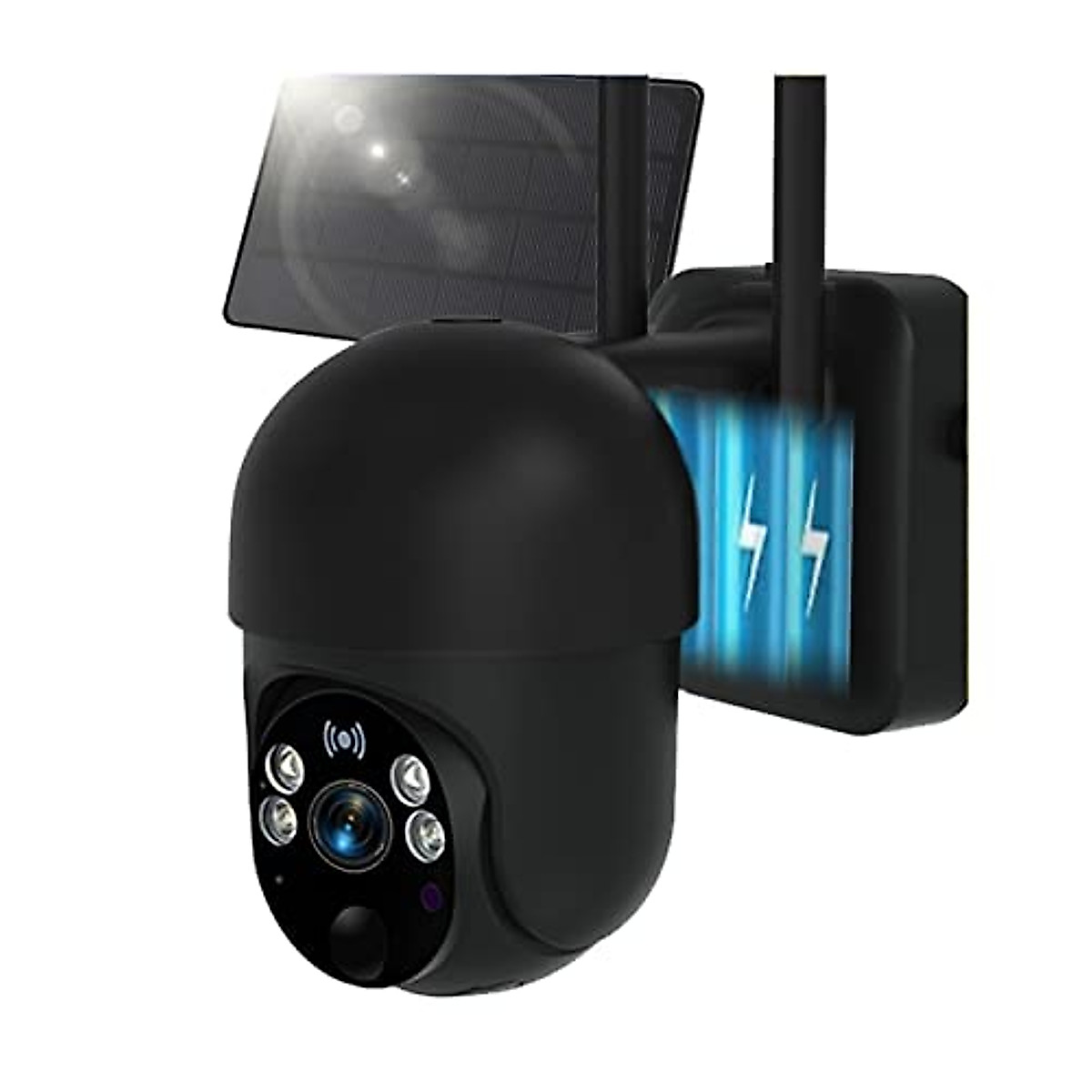 Security Camera Camera 4G Security Camera 1080P Solar IP Camera WiFi CCTV Smart Home Motion Detection Video Surveillance Night Vision Outdoor Battery Surveillance Camera with Spotlight ( Size : Only W