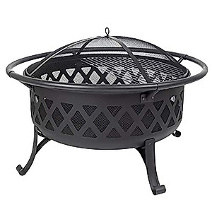 Pleasant Hearth OFW888R fire Pit, Black
