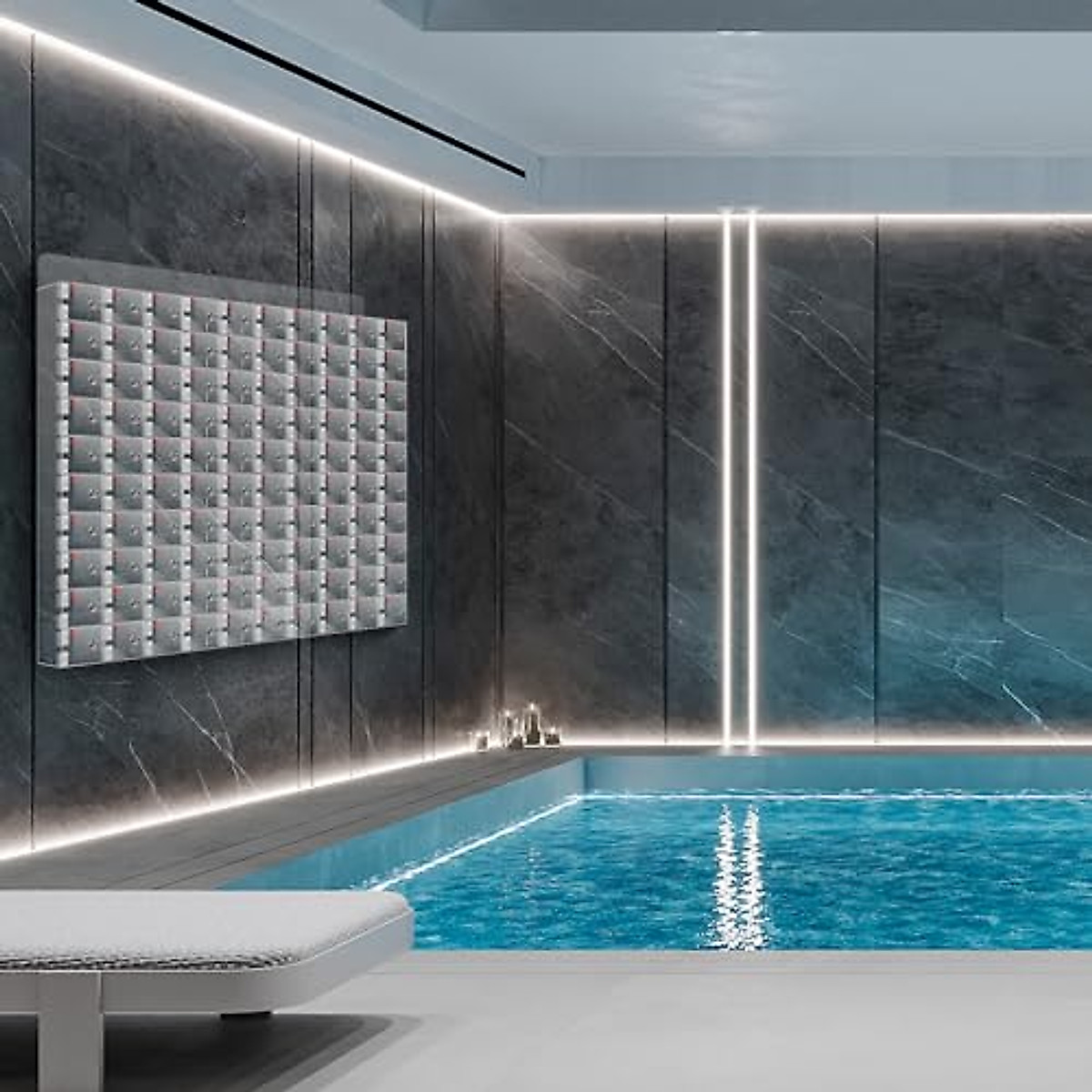 100 Slots Cell Phone Locker Box for Classroom, Clear Acrylic Cell Phone Storage Cabinet Bin with Door Locks for Office Factory Employees, 41×7.2×41in