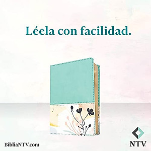 Santa Biblia NTV, Edición compacta, letra grande (SentiPiel, Menta, Letra Roja) (Spanish Edition)