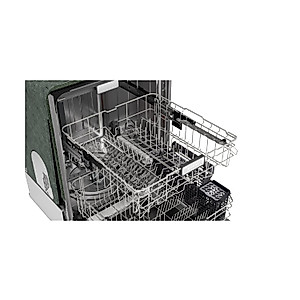 SHARP Smart Dishwasher Works with Alexa. Includes LED Interior lights, Stainless Steel interior, Heated Dry with Fan Assist, Wash Zone cleans half load on either rack, Adjustable Third Rack