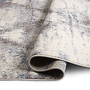 Home Dynamix Venice Cameo Contemporary Modern Abstract Area Rug 5'3"x7'3" Gray Blue