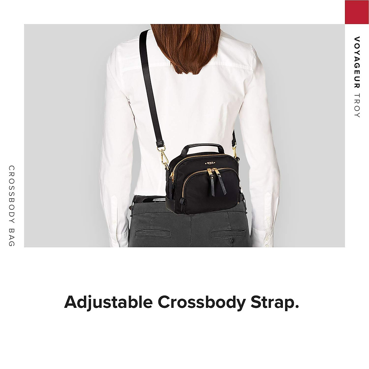 TUMI - Voyageur Troy Crossbody Bag - Over Shoulder Satchel for Women - Black