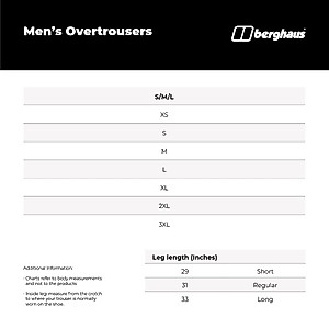 Berghaus Mens Active Deluge Waterproof Pant, Black, Large US