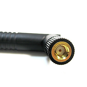 TECHTOO 9dBi Omni WiFi Antenna with RP-SMA Connector for Wireless Network Router/USB Adapter/PCI PCIe Cards/IP Camera/Wireless Range Extender(1-Pack)