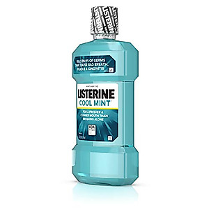 Listerine Antiseptic Mouthwash, Cool Mint 33.8 oz (Pack of 2)