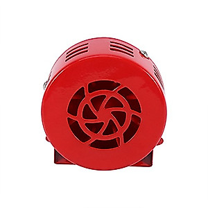 12V 1.5A Siren Whistle, 110dB Electric Car Truck Motorcycle Driven Horn Alarm Siren (Air Raid) Loud 50s Red 12V Car Alarm & Safety