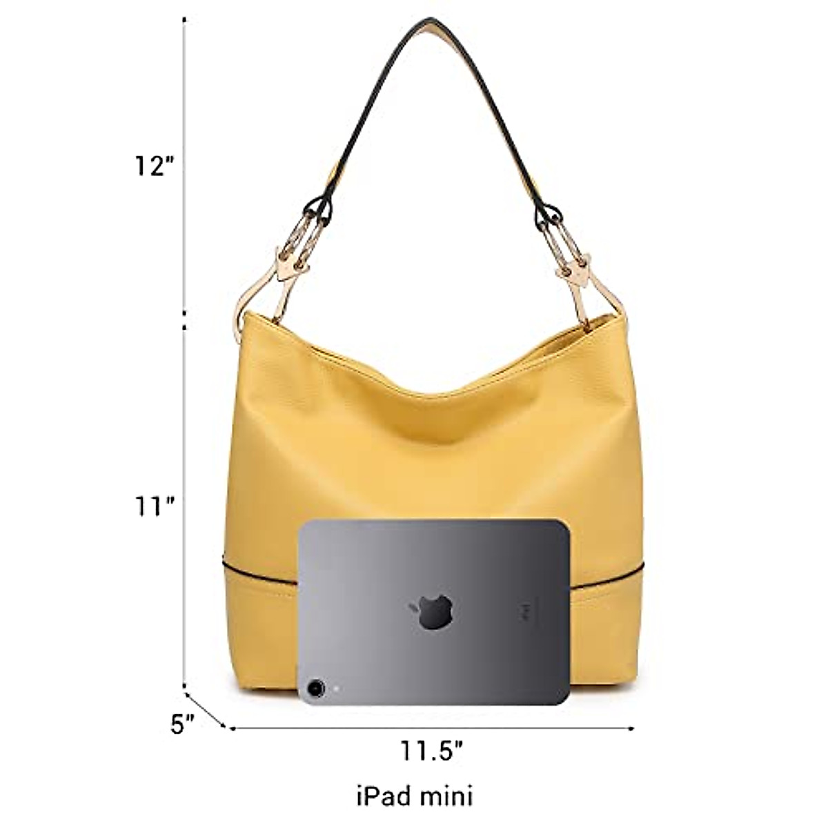 Dasein Hobo Purses Handbags for Women Soft PU Leather Slouchy Shoulder Bags Fashion Top Handle Tote Pocketbook