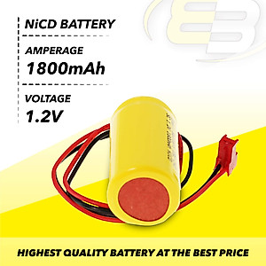 1.2V 1800mAh Exit Lighting Battery for Lithonia 1009S00-MZ ELB0320 ELB1P201NB