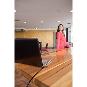 Kensington Cable Lock for HP Laptops, Lenovo, Asus, Acer & Other Devices - NEW Smaller & Stronger Pivoting Lock head (K65035AM)