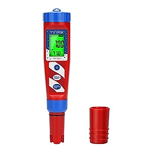 Hydrogen Water Tester, YINMIK 2024 Hydrogen Tester, Digital Hydrogen Water ppb/ppm Meter, Dissolved Hydrogen Test Pen, Accurate ORP Tester, 4 in 1 pH H2 ORP Temp Test kit for Hydrogen Water Bottle
