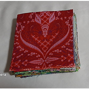 Tula Pink Fabric Scraps Pack for Crumb/Scrappy Quilting 100% Cotton