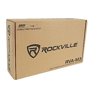 Rockville RVA-M3 4000w Peak/1000w CEA RMS @ 1 Ohm Amplifier Mono Car Amp+Remote