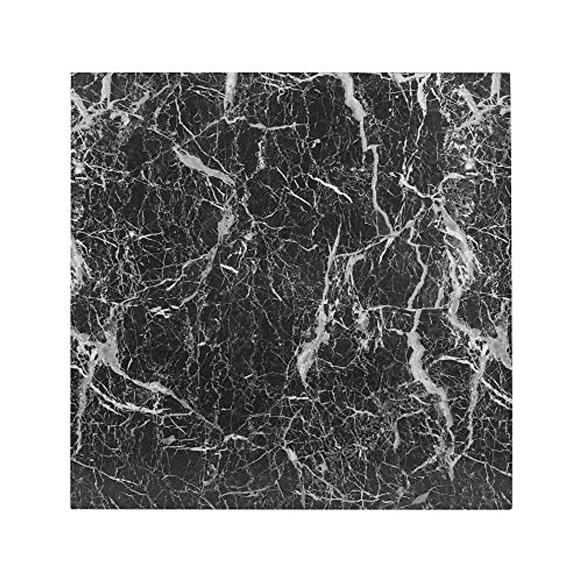 WOZNLA Room 5-Piece Contemporary Set-Includes 4 Comfortable Padded Stylish Faux Marble Top Black Table with Matching Chairs-Modern Addition for Your Home Dining Experience