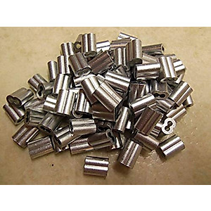 Montree Shop 300 3/32 Aluminum Double Ferrules Sleeves Traps Trapping Snares (300 Pack)