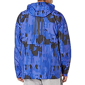 adidas Mens Urban All Over Print Wind.RDY Jacket Semi Night Flash Medium