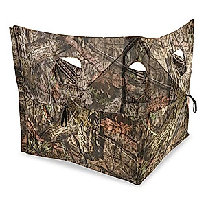 Guide Gear Dual Hub Turkey Hunting Ground Blind, 1-2 Person Tent, Duck, Deer Hunting Gear Equipment Accessories, Mossy Oak Break Up Country, 36"x 36", Mossy Oak Break-Up Country