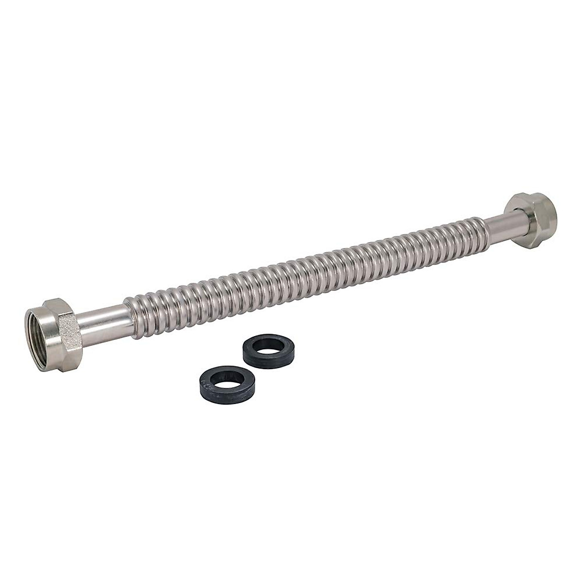 Eastman 0447518 Flexible Stainless Steel Corrugated Water Heater Connector, 1-Inch FIP X 1-Inch FIP, 12-inch Length