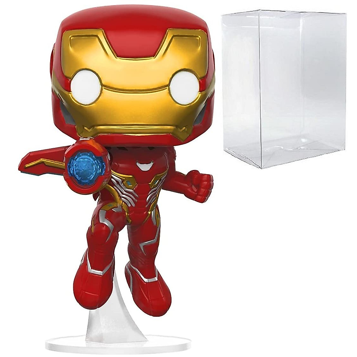 POP Marvel: Avengers Infinity War - Iron Man Funko Vinyl Figure (Bundled with Compatible Box Protector Case)
