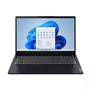 Lenovo IdeaPad 3i 15.6" Laptop, Intel Core i3-1215U Processor, 8GB RAM Memory, 512GB Storage, WiFi6, Webcam, Bluetooth 5.1,Windows 11, Blue, W/GaLiMu