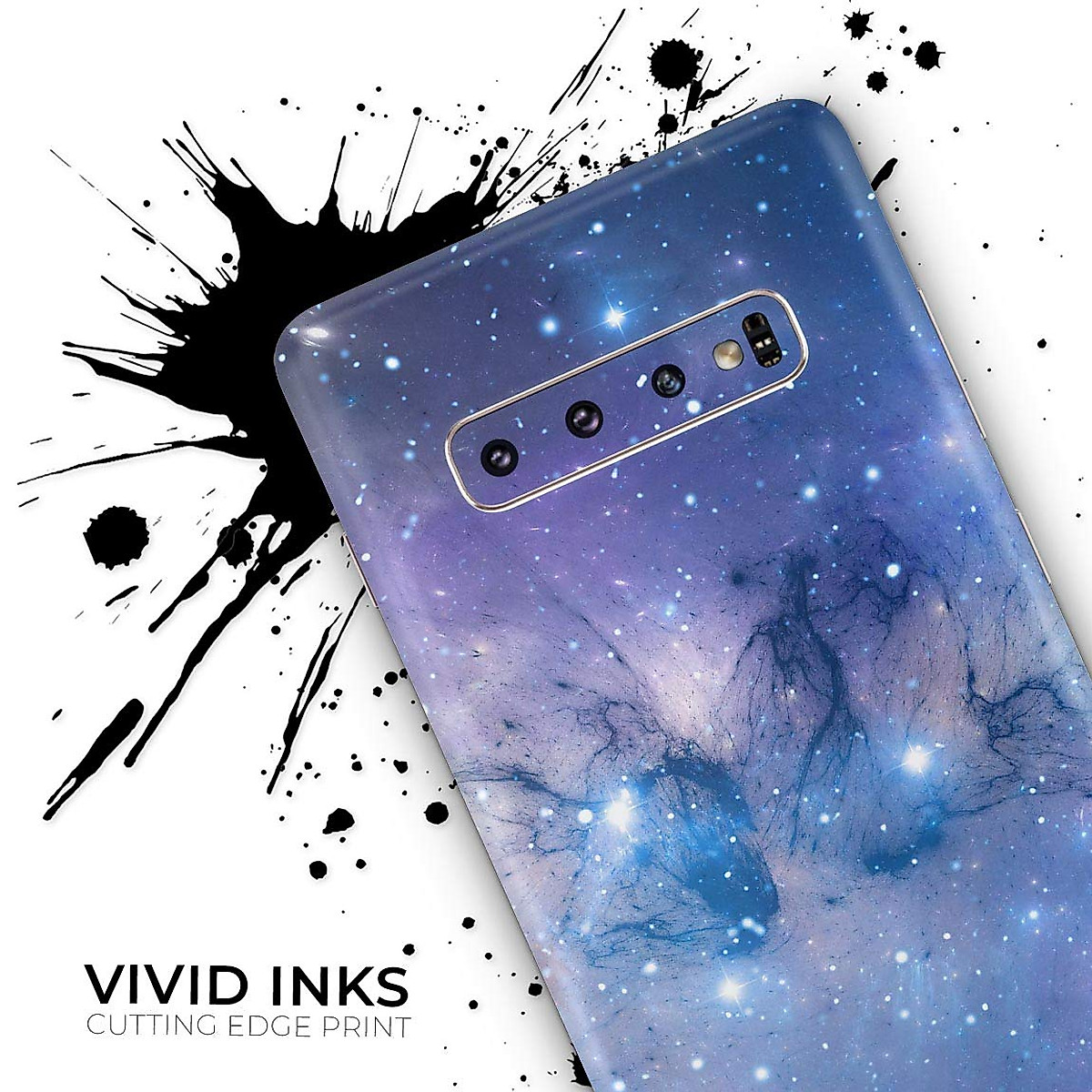 DesignSkinz Blue & Purple Mixed Universe | Protective Vinyl Decal Wrap Skin Cover Compatible with The Samsung Galaxy Note 8 (Full-Body, Screen Trim & Back Glass Skin)