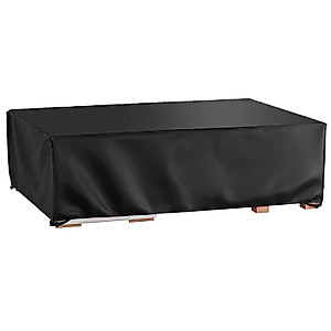 HREFEU Patio Furniture Set Cover Outdoor Sectional Sofa Set Covers 98" L x 78" W x 28" H(inches) Outdoor Table and Chair Set Covers Water Resistant Large