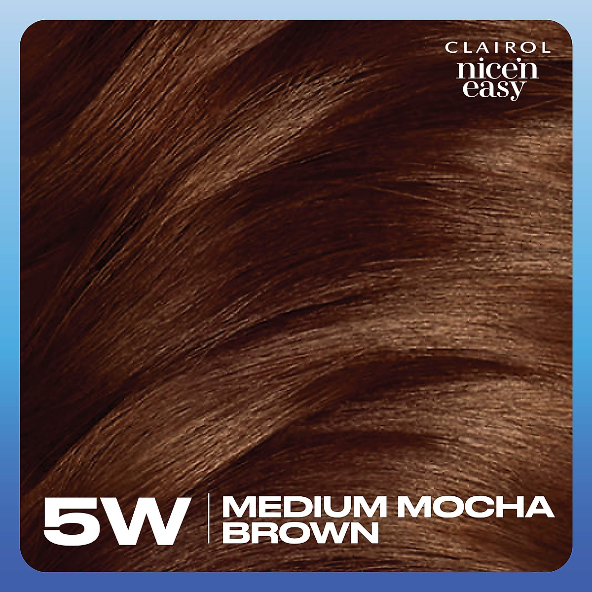 Clairol Nice'n Easy Permanent Hair Dye, 5W Medium Mocha Brown Hair Color, 1 Count