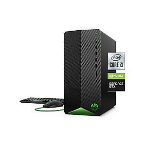 HP Pavilion Gaming PC, NVIDIA GeForce GTX 1650, 10th Gen Intel Core i3-10105, 8 GB RAM, 256 GB SSD, Windows 11, Wi-Fi 5 & Bluetooth 4.2, 9 USB Ports, Pre-Built Gaming PC Tower (TG01-1220, 2021)